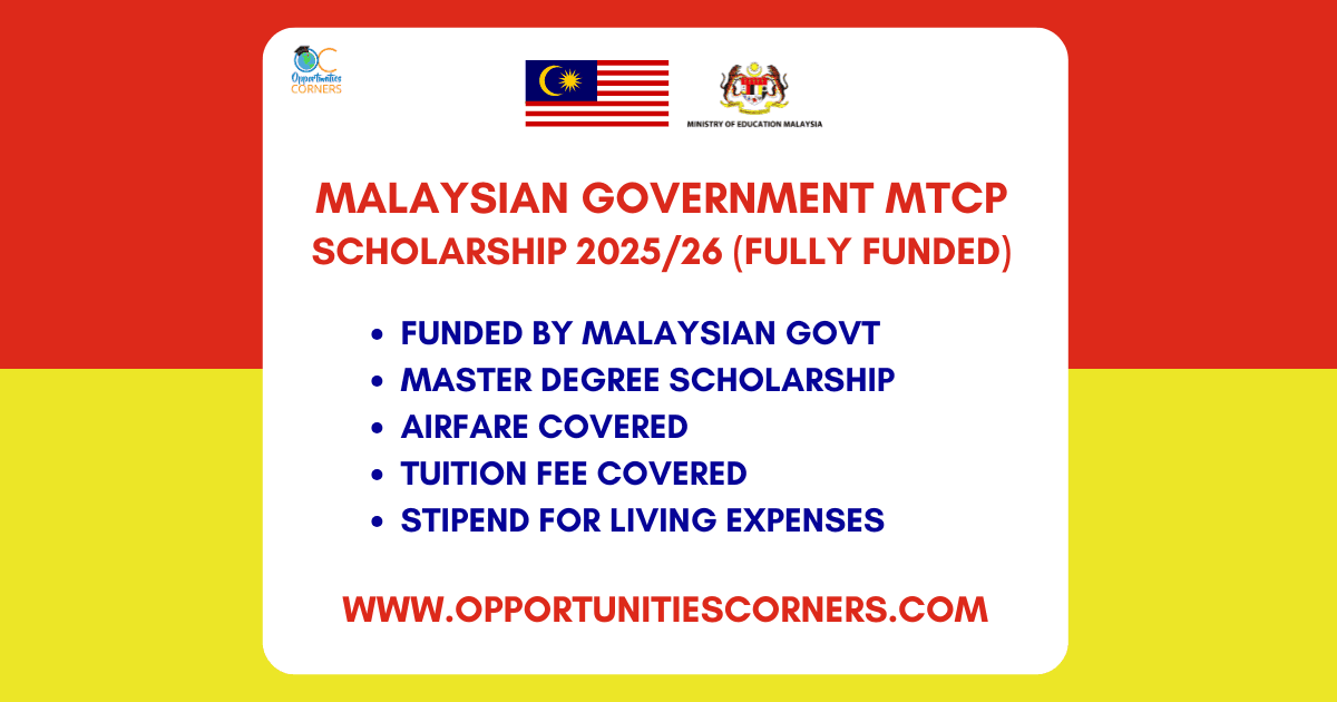 Malaysian Government MTCP Scholarship 2025/26 (Fully Funded) - Excelsior Scholarships USA ...