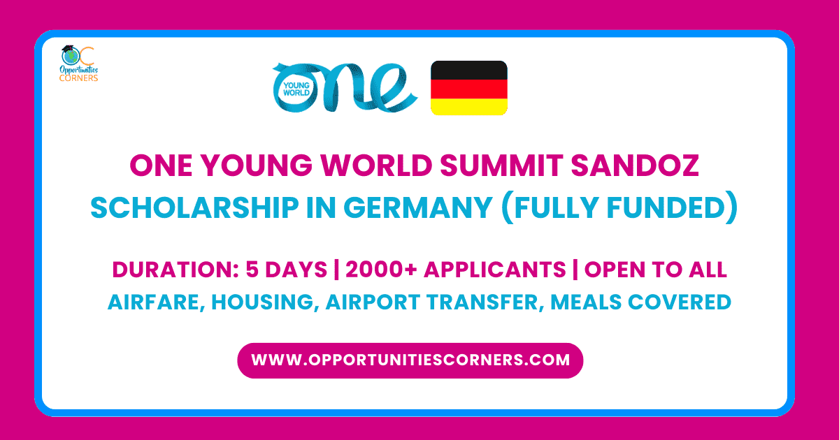 One Young World Summit SANDOZ Scholarship 2026 In Germany (Fully Funded ...