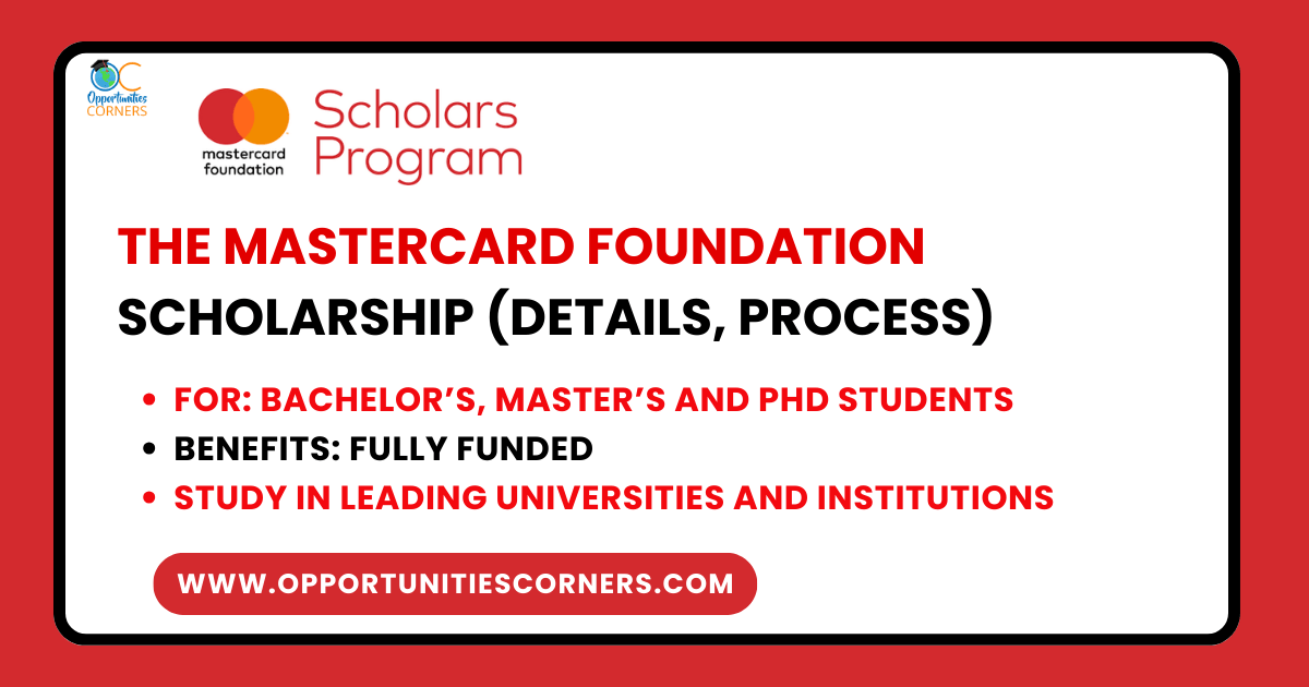 The Mastercard Scholarship 2026 Application Form, Monthly Stipends ...