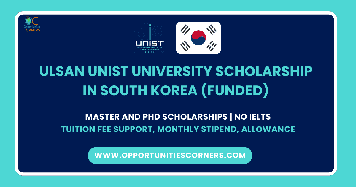 Ulsan UNIST University Scholarship 2026 In South Korea (Funded) - Excelsior Scholarships USA ...