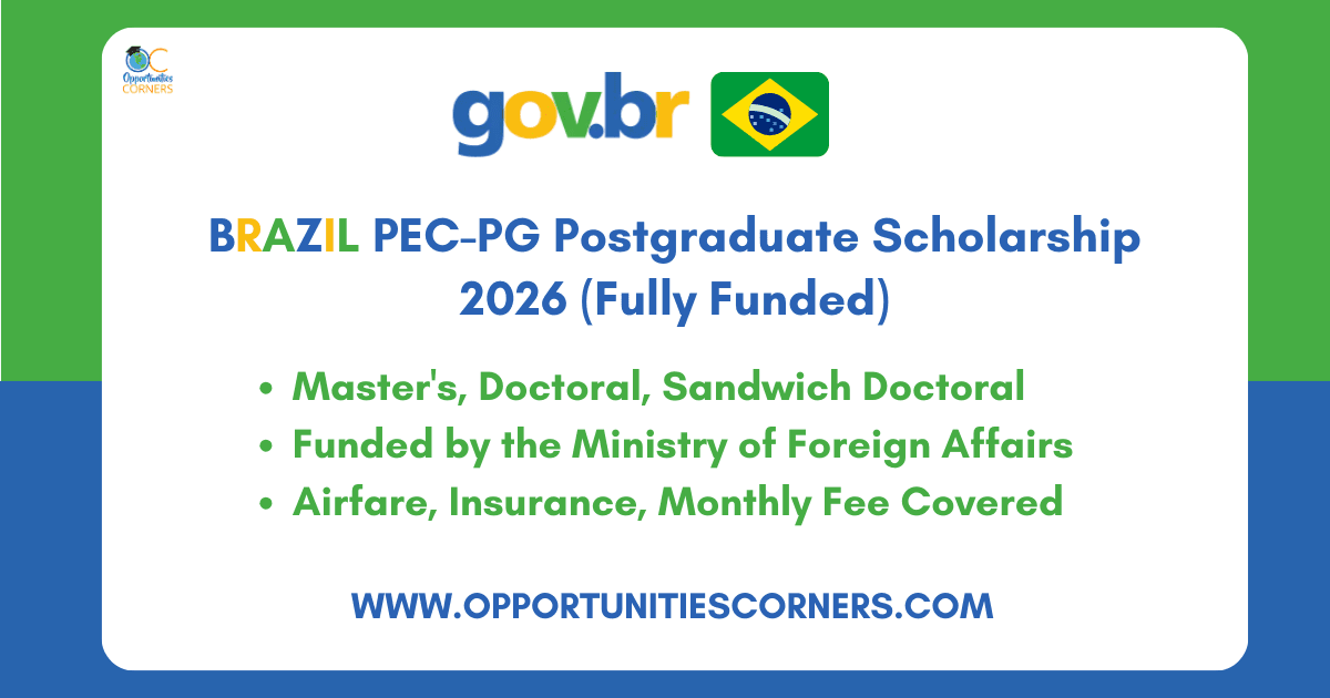 Brazil PEC-PG Postgraduate Scholarship 2026 (Fully Funded) - Excelsior Scholarships USA | Apply ...