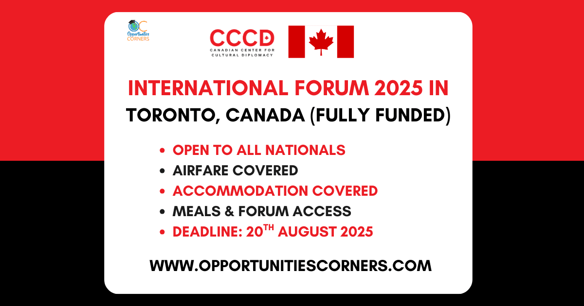 International Forum 2025 In Toronto, Canada (Fully Funded) - Excelsior ...