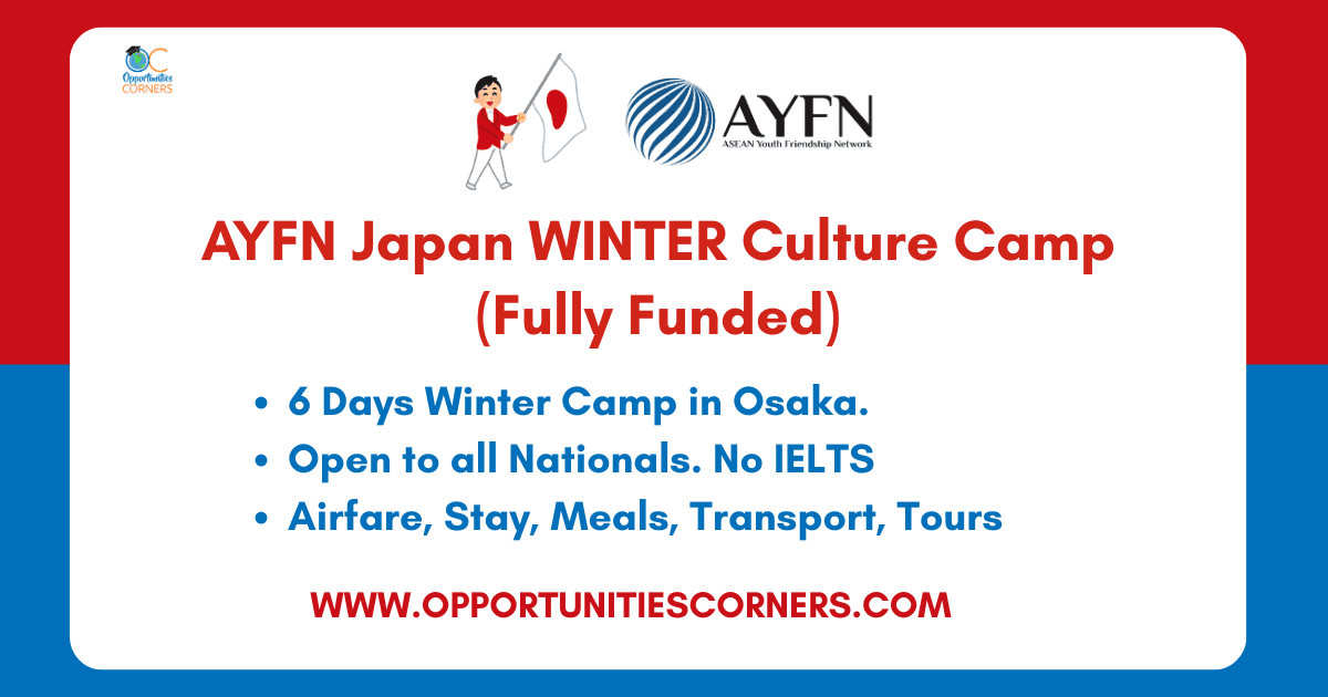 AYFN Japan WINTER Culture Camp 2026 (Fully Funded) - Excelsior ...