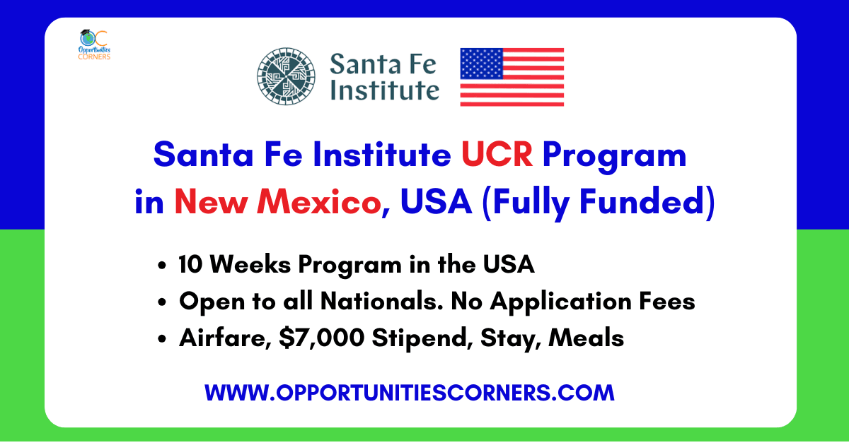 Santa Fe Institute UCR Program 2026 In USA (Fully Funded) - Excelsior ...