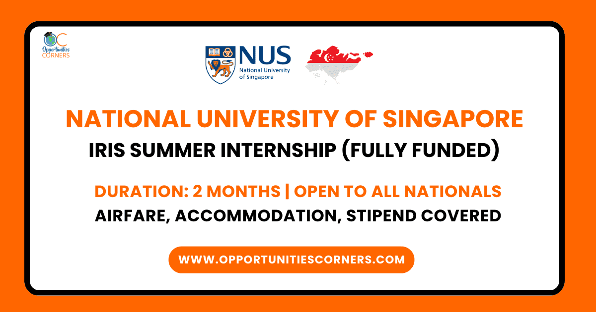 NUS Singapore IRIS Internship 2026 (Fully Funded) - Excelsior ...